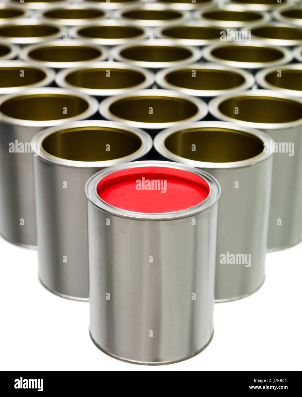 object art isolated industry metal container empty cut out full frame ...