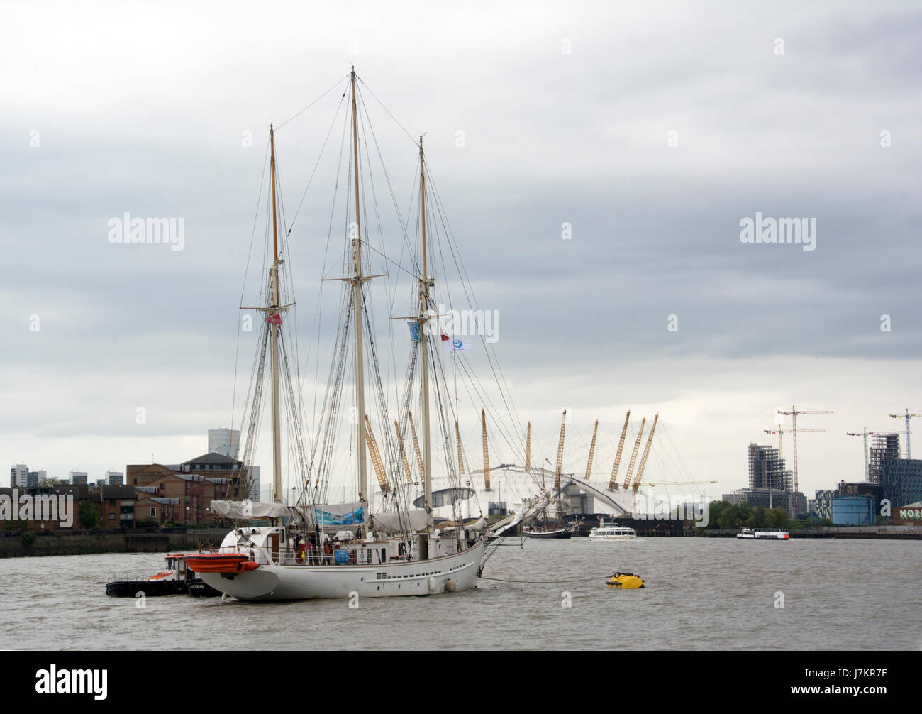 LONDON; GREENWICH; TALL SHIPS FESTIVAL; 2017; MALTESE TALL SHIP "BLUE ...