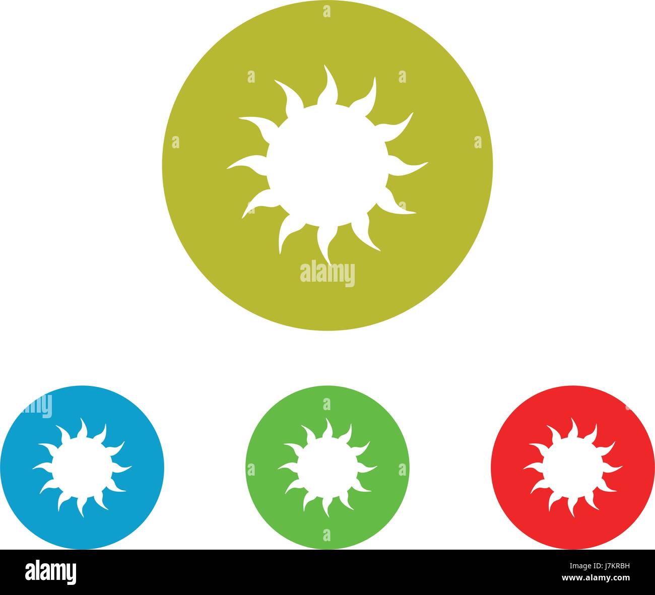 Sun icon set Stock Vector Image & Art - Alamy