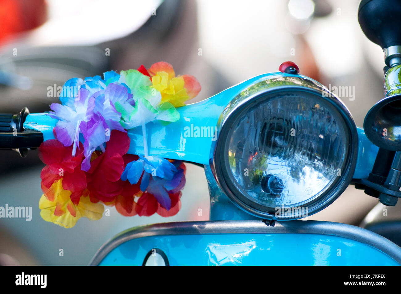 Italy, Scooter Vespa,Vintage Handle Bar Stock Photo - Alamy
