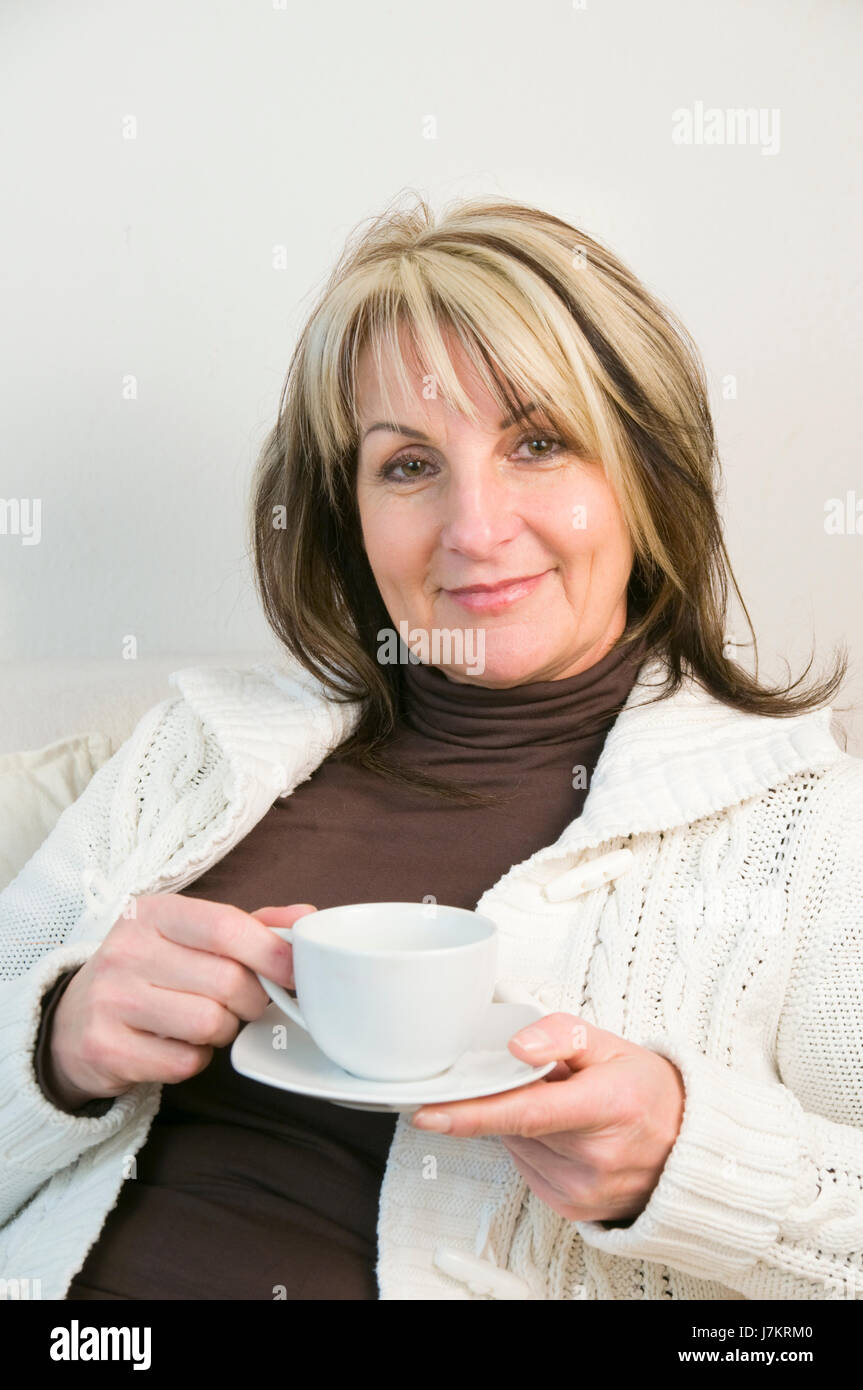 comfortable on the couch Stock Photo - Alamy