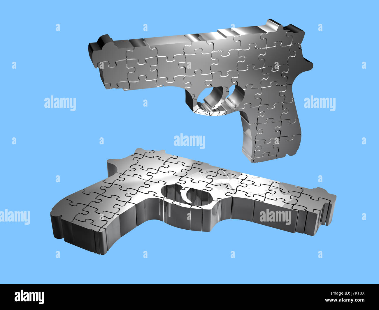 guns - puzzle Stock Photo - Alamy