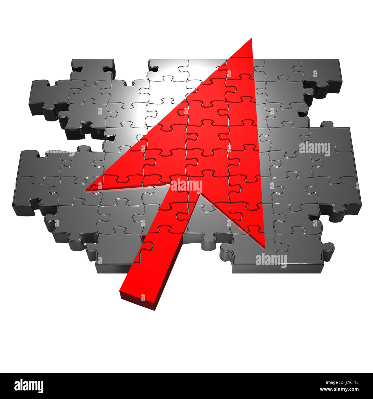 arrow - puzzle - isolated Stock Photo - Alamy