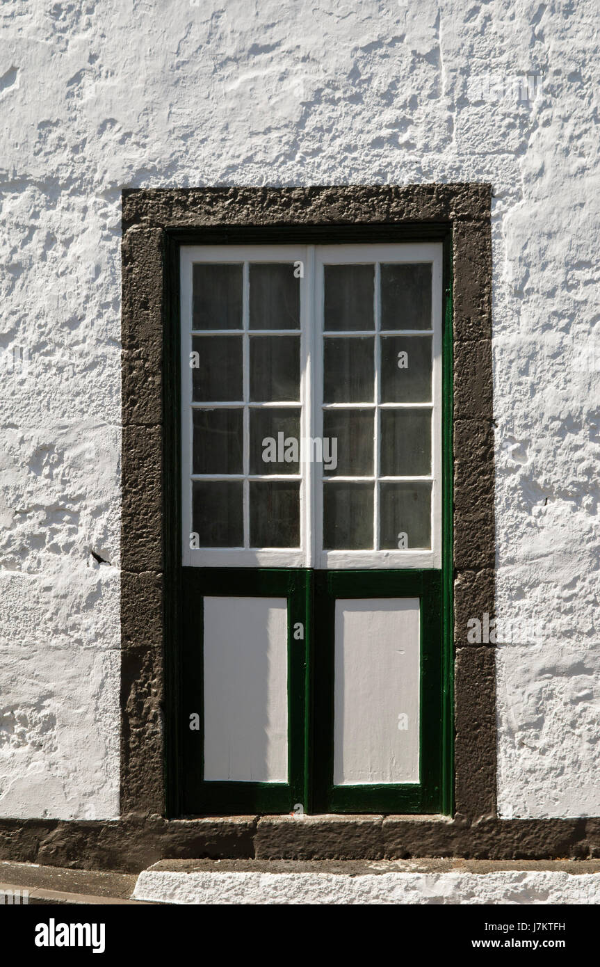 closeup door wall traditional azores white house building travel ...