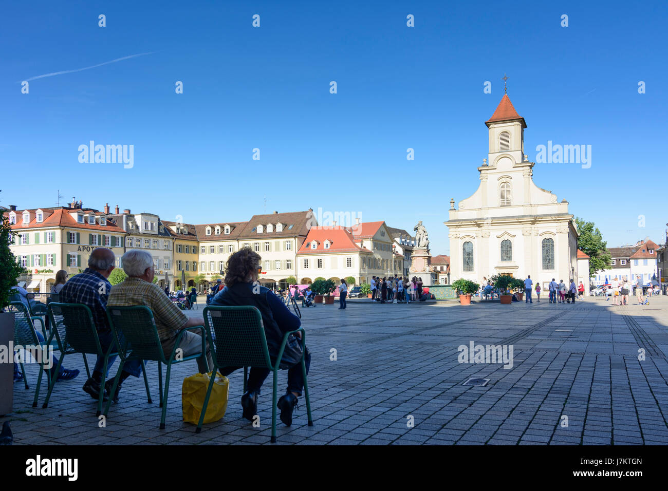 Marktplatz (Market Square), church "Zur heiligsten Dreieinigkeit" ("To ...