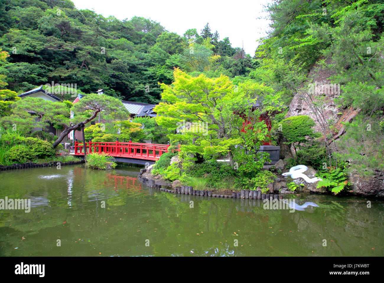 Oya-ji Temple Benten-do Garden Utsunomiya city Tochigi Japan Stock ...