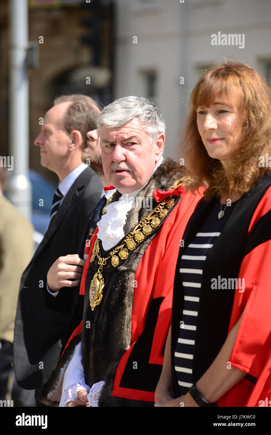 Mayor of Barnsley 2017-18 Councillor Jeff Ennis Stock Photo - Alamy