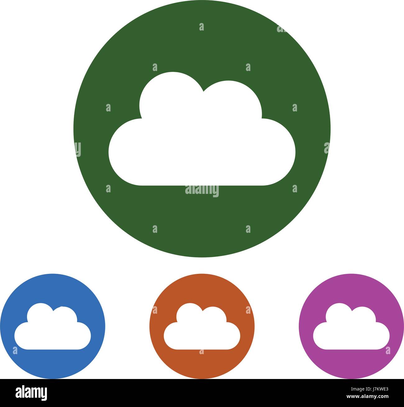 Cloud icon set Stock Vector Image & Art - Alamy