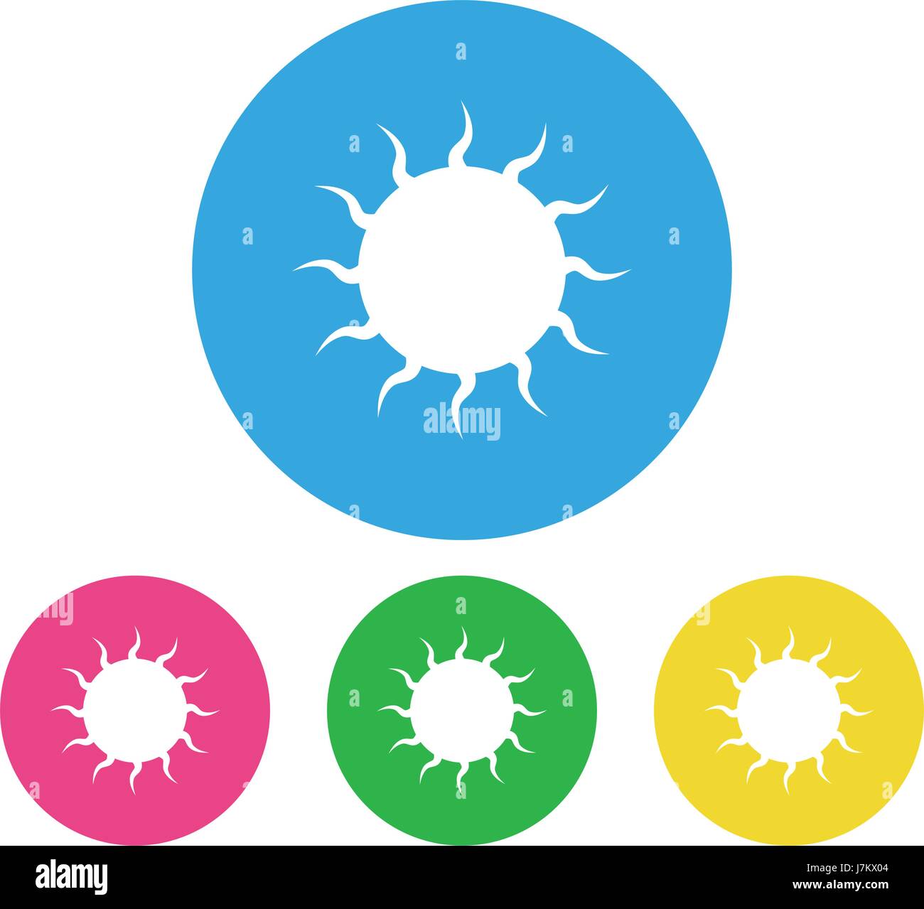 Sun icon set Stock Vector Image & Art - Alamy