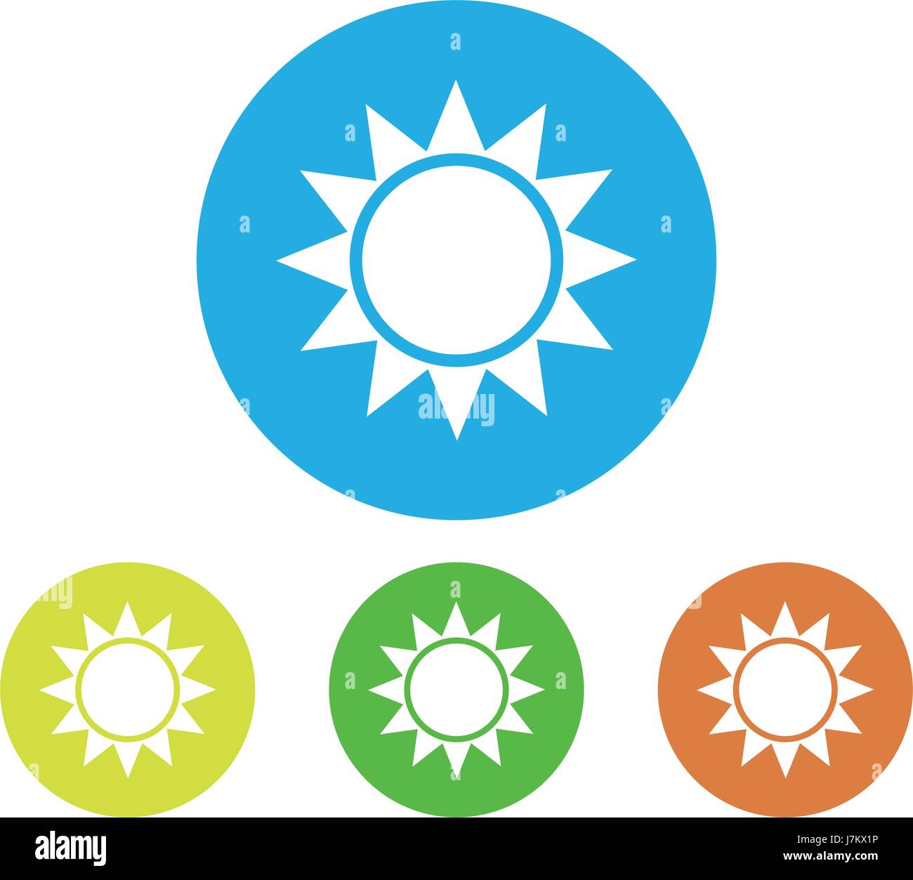 Sun icon set Stock Vector Image & Art - Alamy
