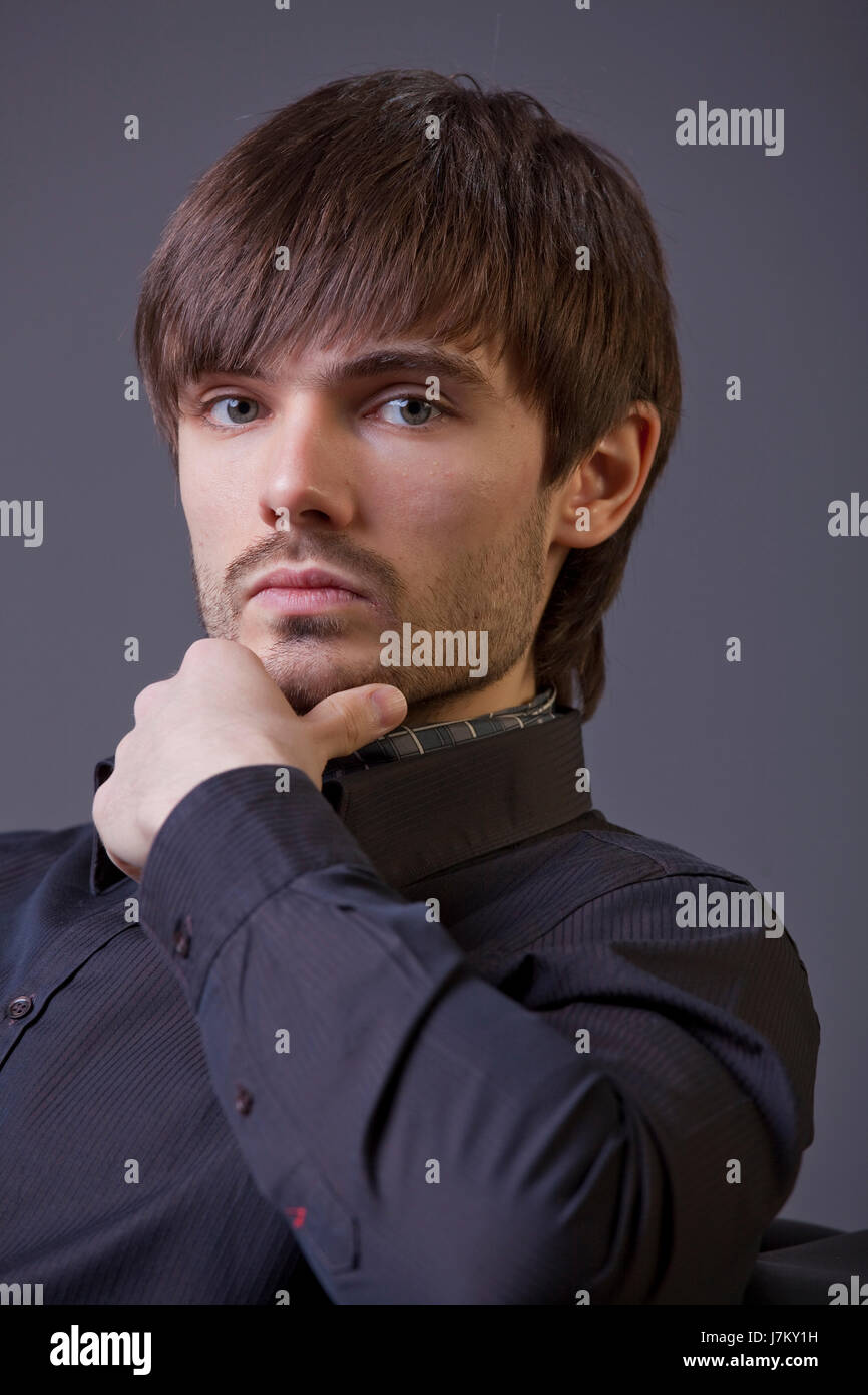 fashion male masculine portrait clothing formal elegant layer casual ...