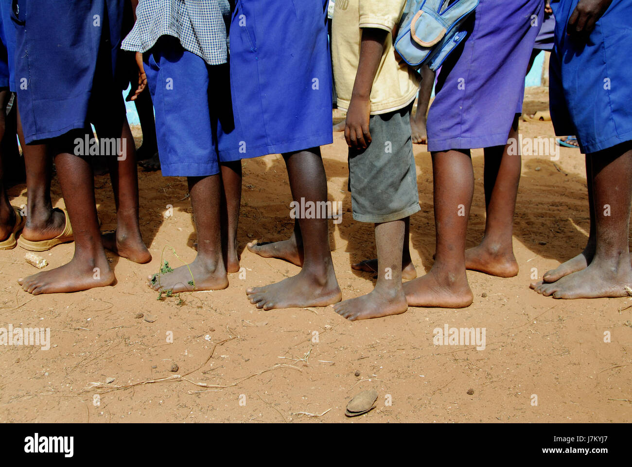 Kenya children barefoot hi-res stock photography and images - Alamy