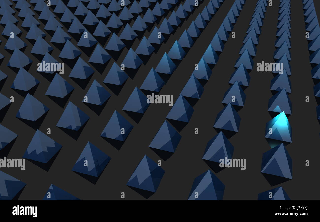 graphic pyramid order abstract rendering orderly blue shine shines ...