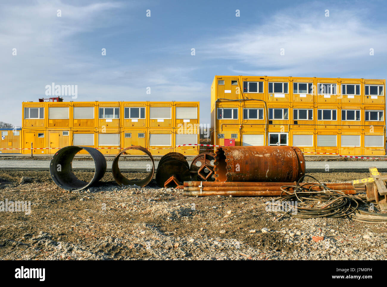 building container containers buildings construction site build room ...
