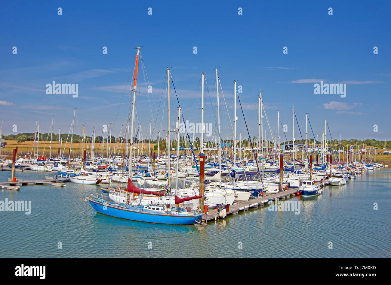 Burnham on Crouch, Essex, Marina on River Crouch Stock Photo - Alamy