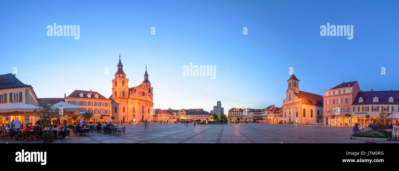 Marktplatz (Market Square), church "Zur heiligsten Dreieinigkeit" ("To ...