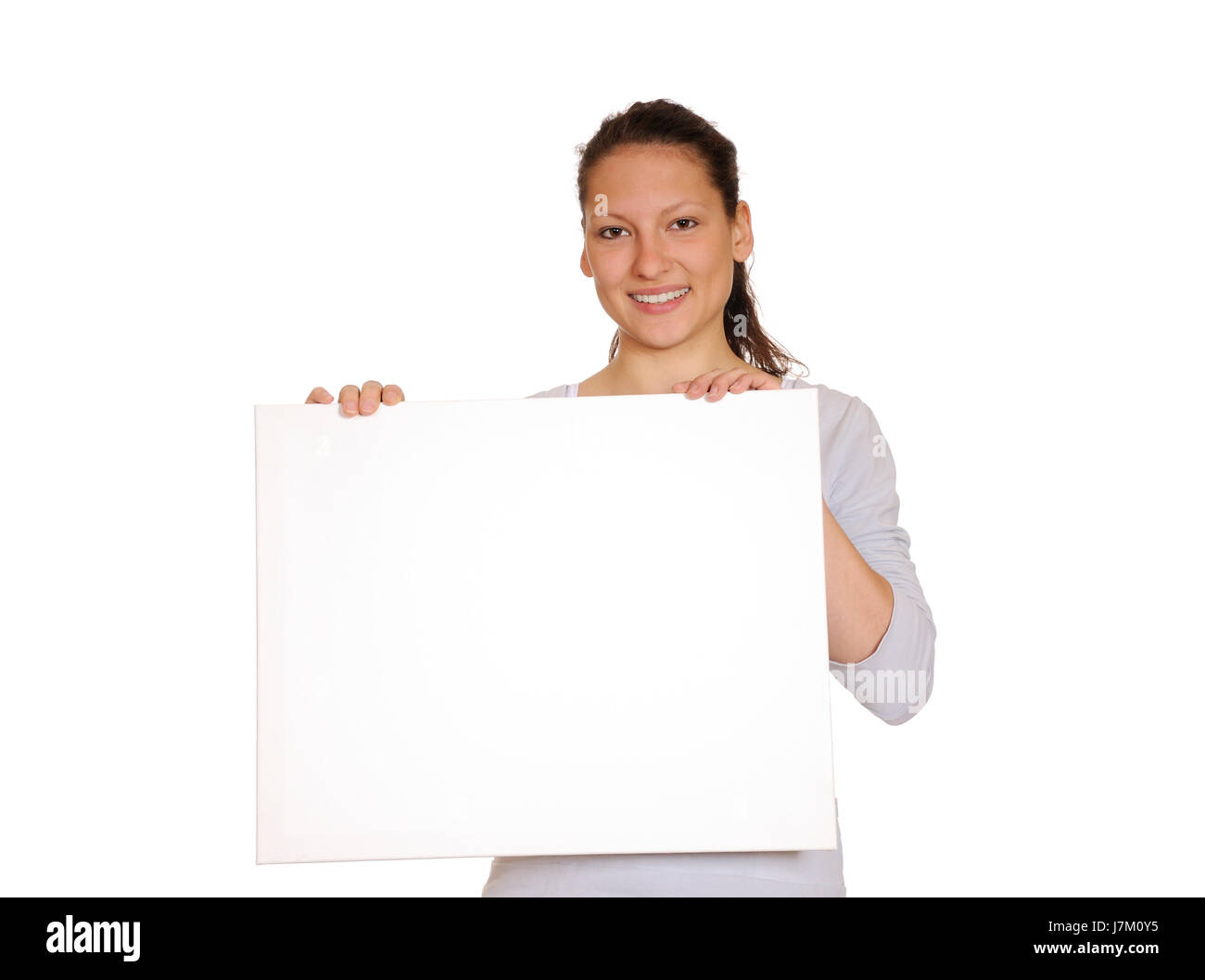 woman sign signal laugh laughs laughing twit giggle smile smiling ...