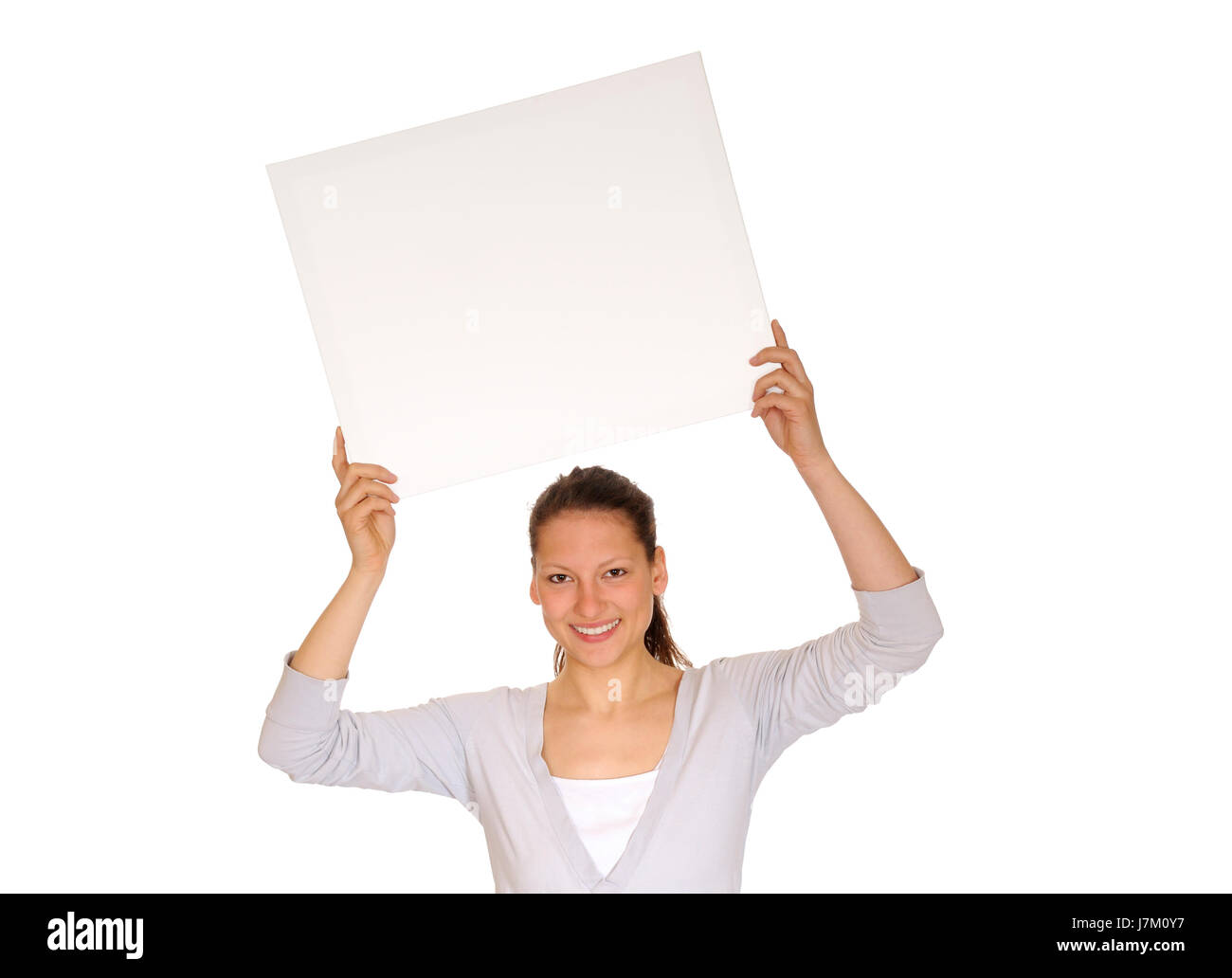 woman sign signal laugh laughs laughing twit giggle smile smiling ...
