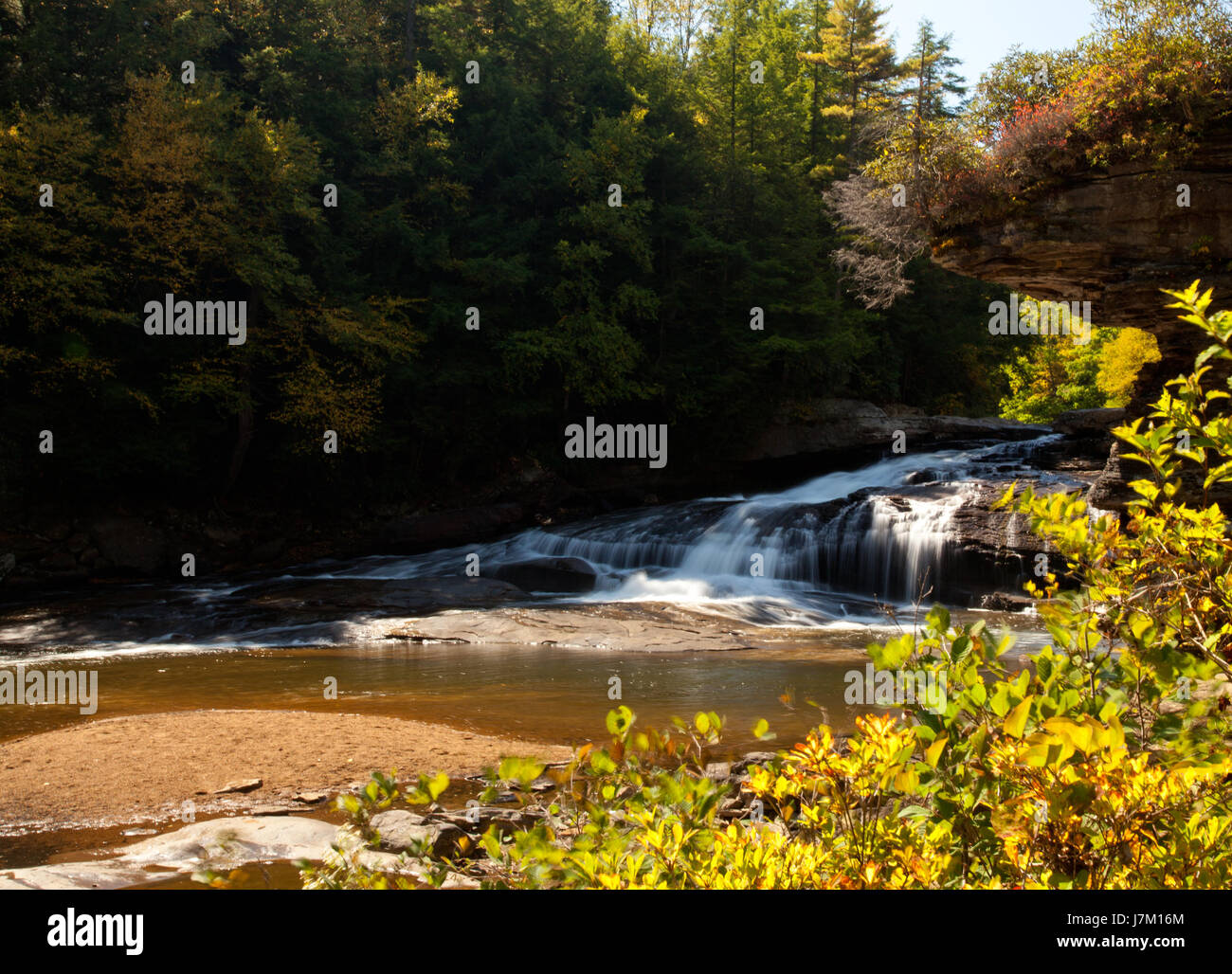 waterfall blur falls rocks river water fall autumn fast shine shines ...