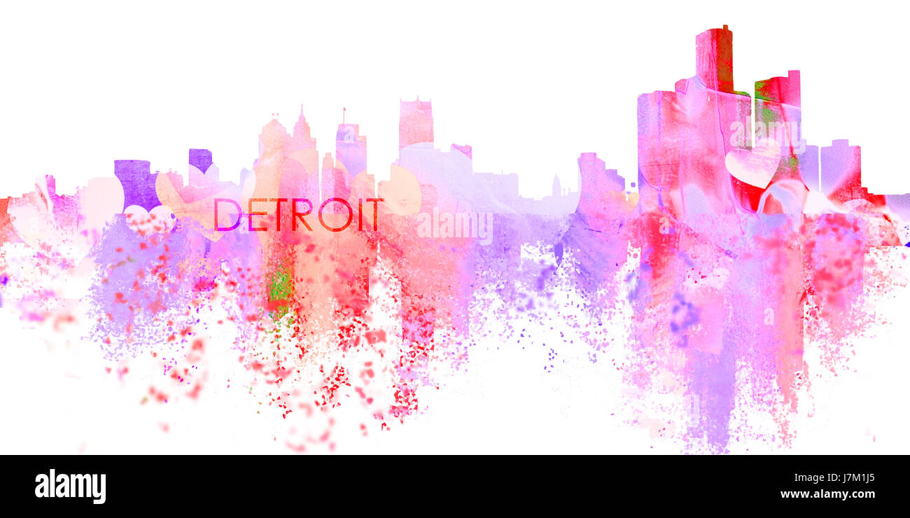 Love Your City - Detroit Stock Photo - Alamy