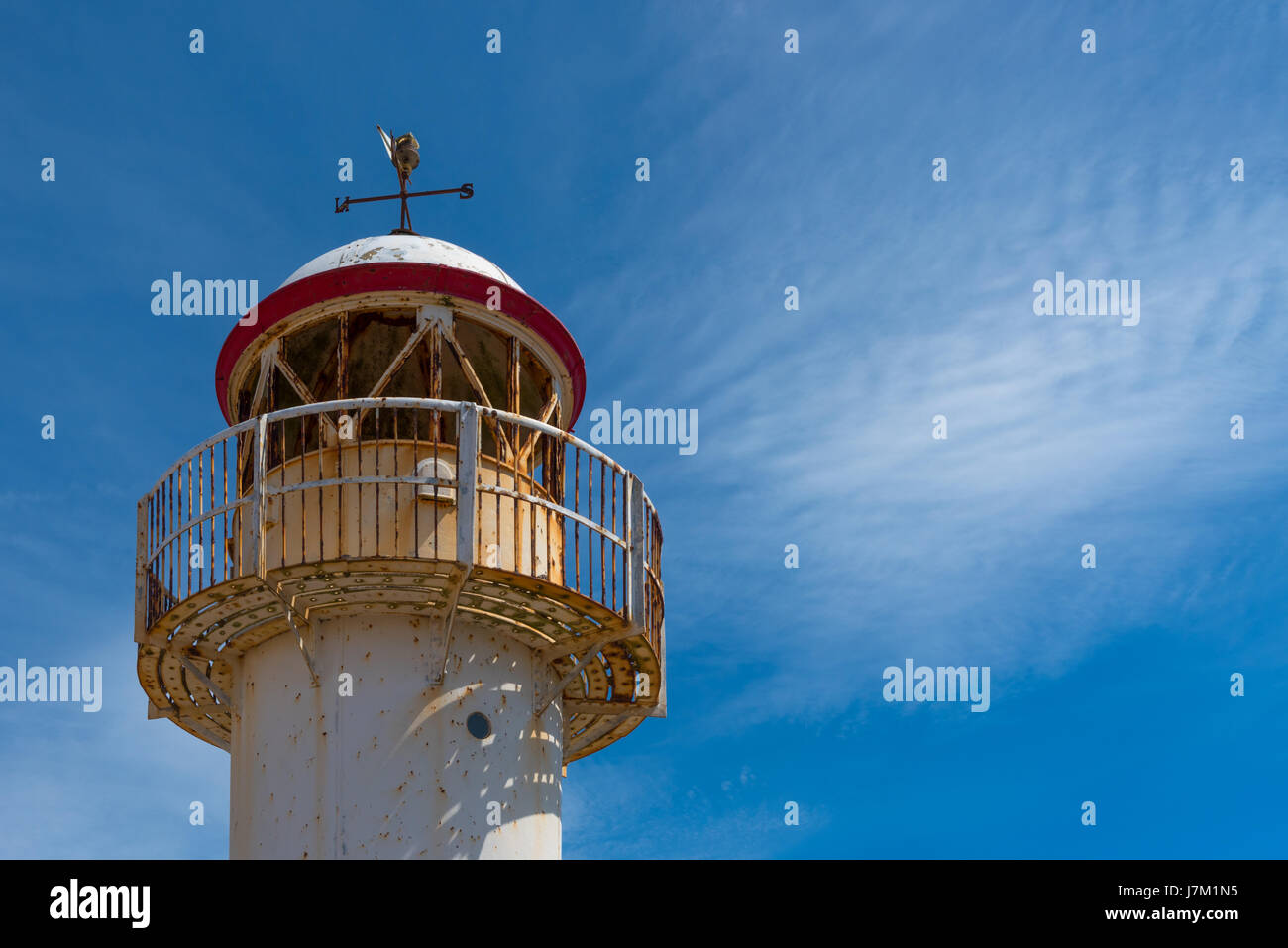 The Restored Hodbarrow Lighthouse near Millom in Cumbria Stock Photo ...