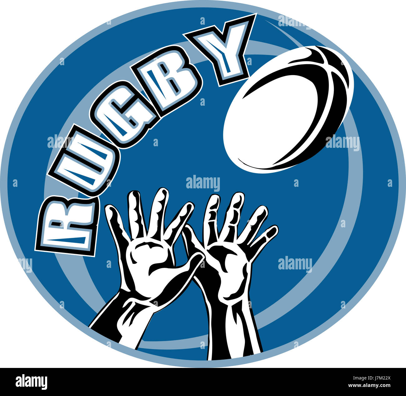 ball illustration player rugby catching hand ball illustration throw ...