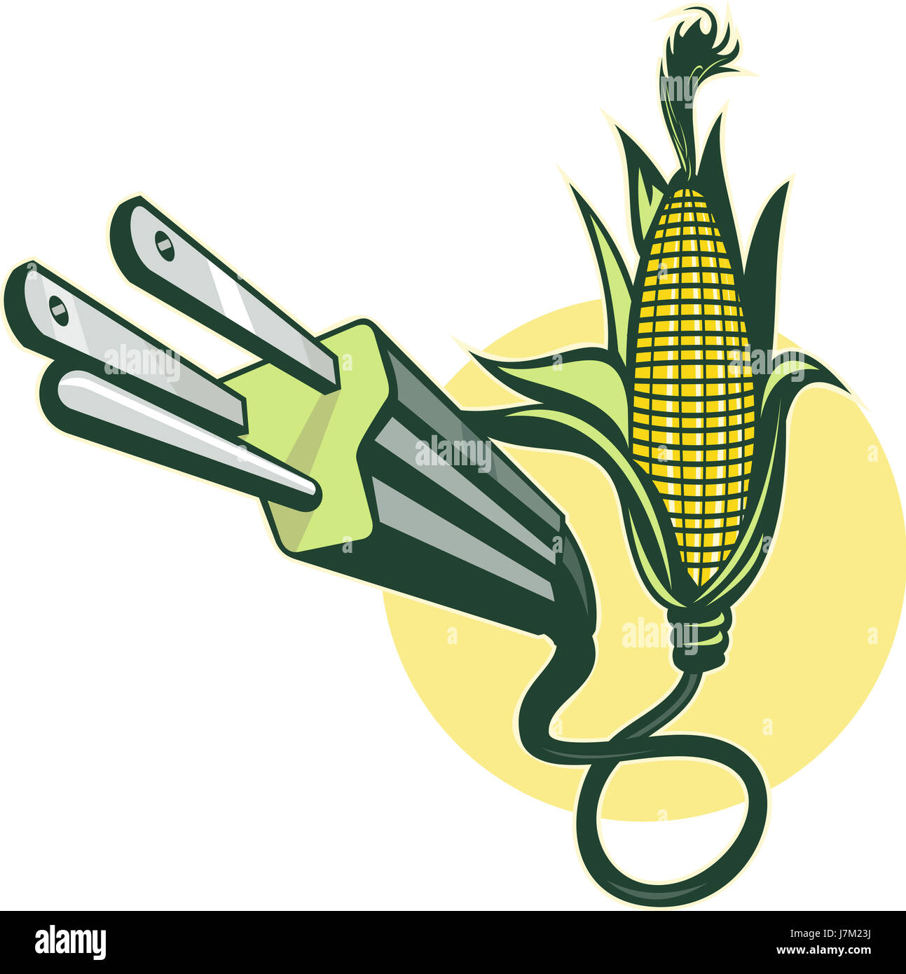 energy power electricity electric power illustration cord corn twine ...
