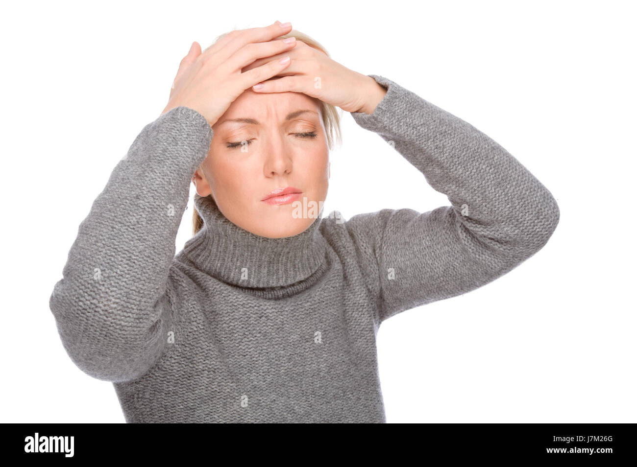 woman ache headache indisposition young younger disease illness ...