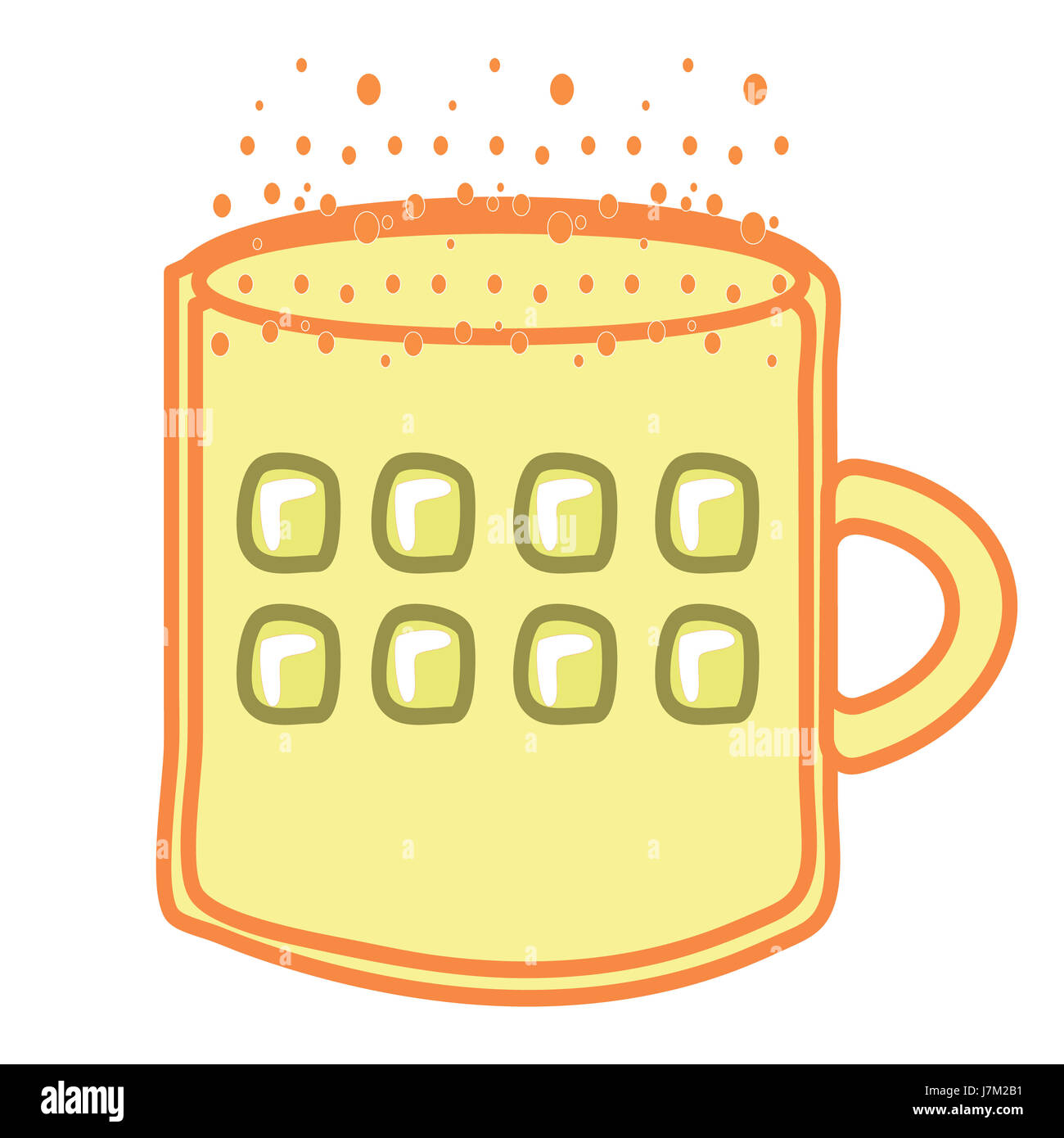 Mug Of Beer - JPEG Illustration Stock Photo - Alamy