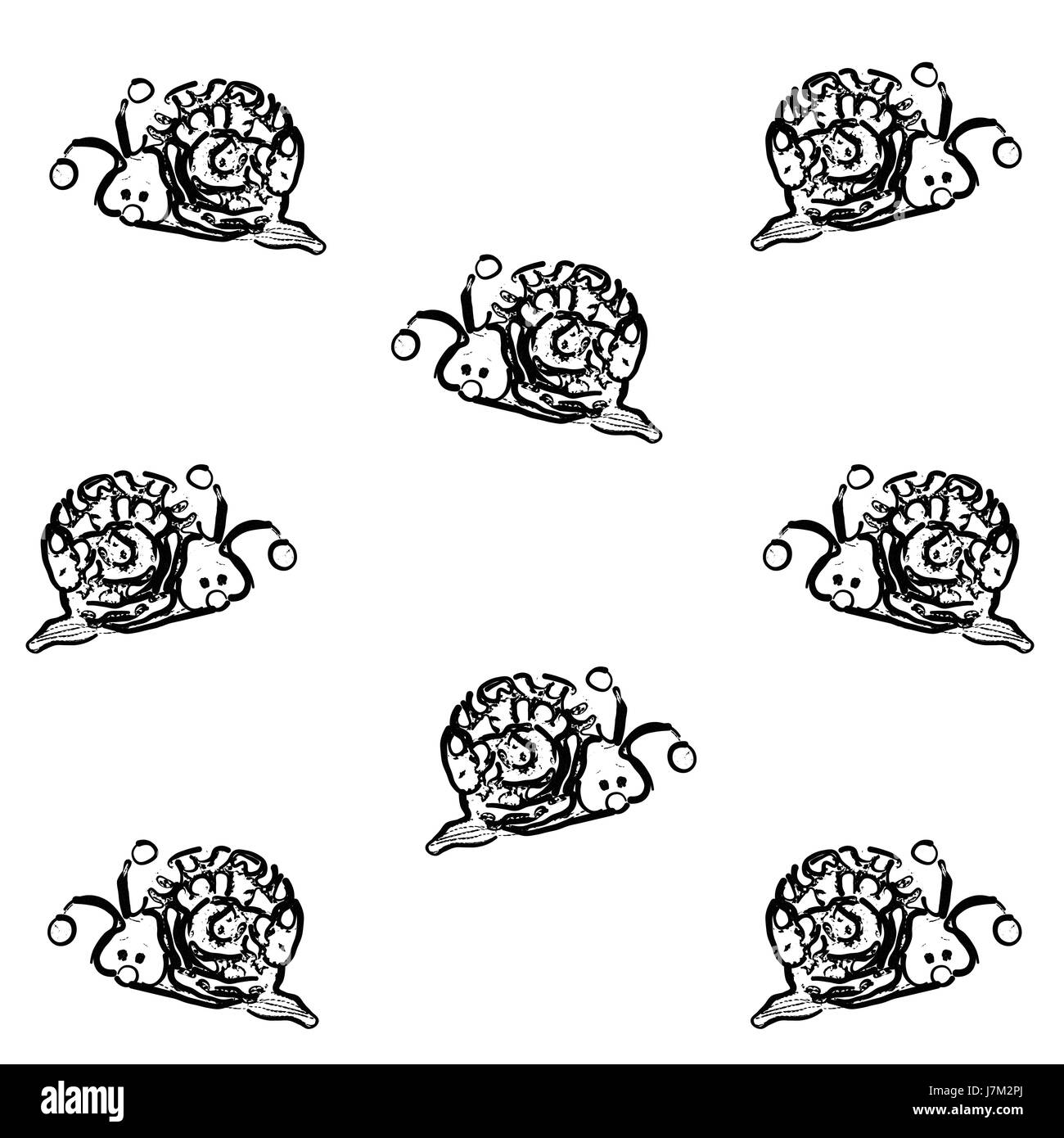 Conch shell black and white Cut Out Stock Images & Pictures - Alamy