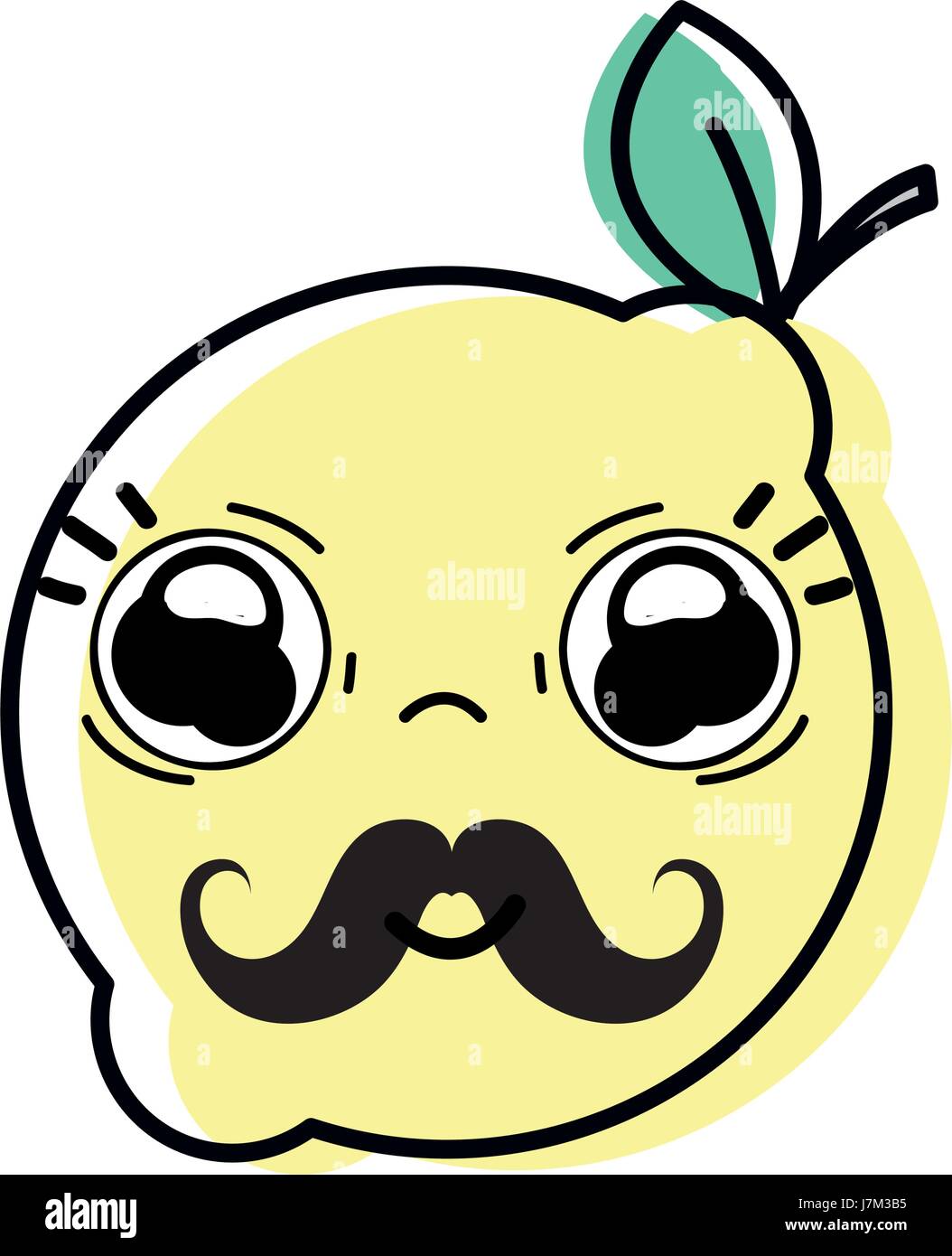 kawaii nice surprised lemon fruit Stock Vector Image & Art - Alamy