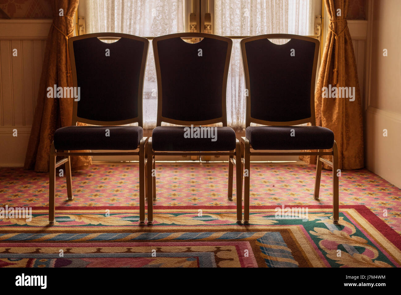 Chairs In A Hotel Corporate Meeting Room Stock Photo - Alamy