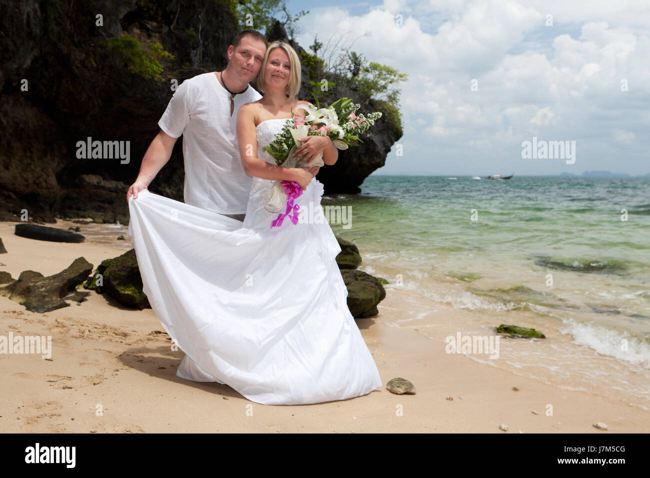 wedding on the beach Stock Photo - Alamy