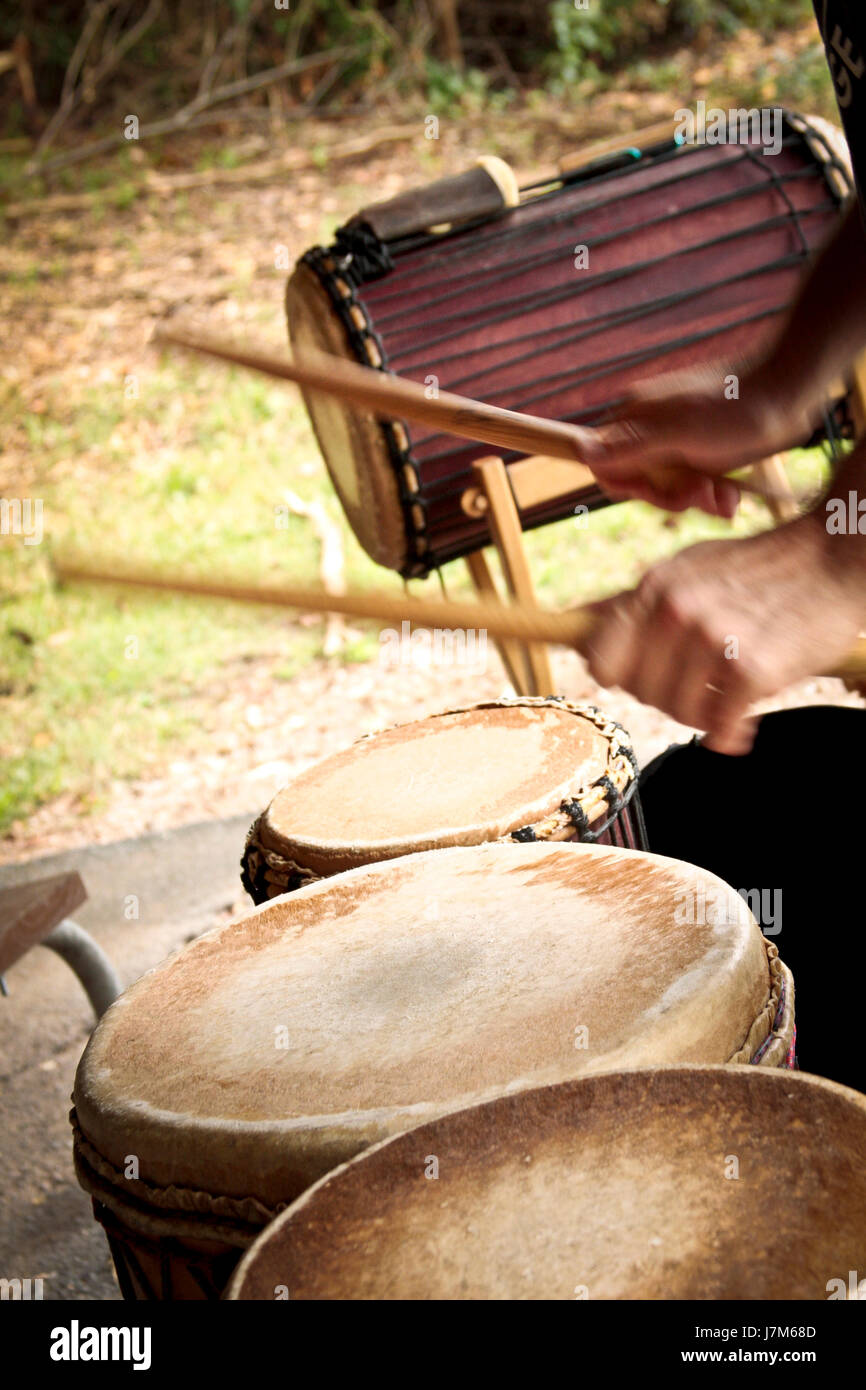 African drums hi-res stock photography and images - Alamy