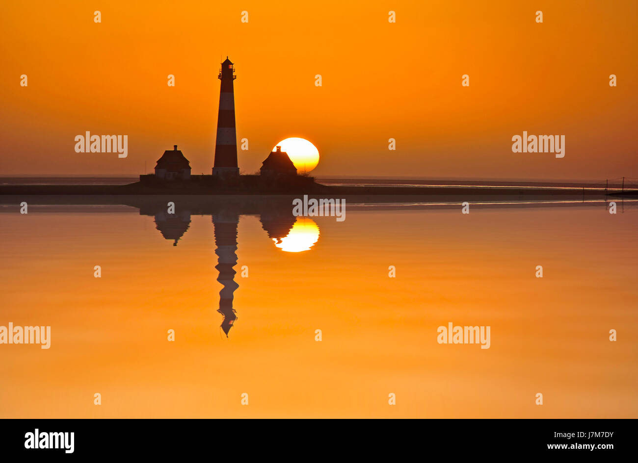 sunset silhouette lighthouse sunset water north sea salt water sea ...