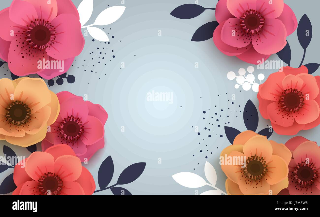 White red flowers ribbon Stock Vector Images - Alamy