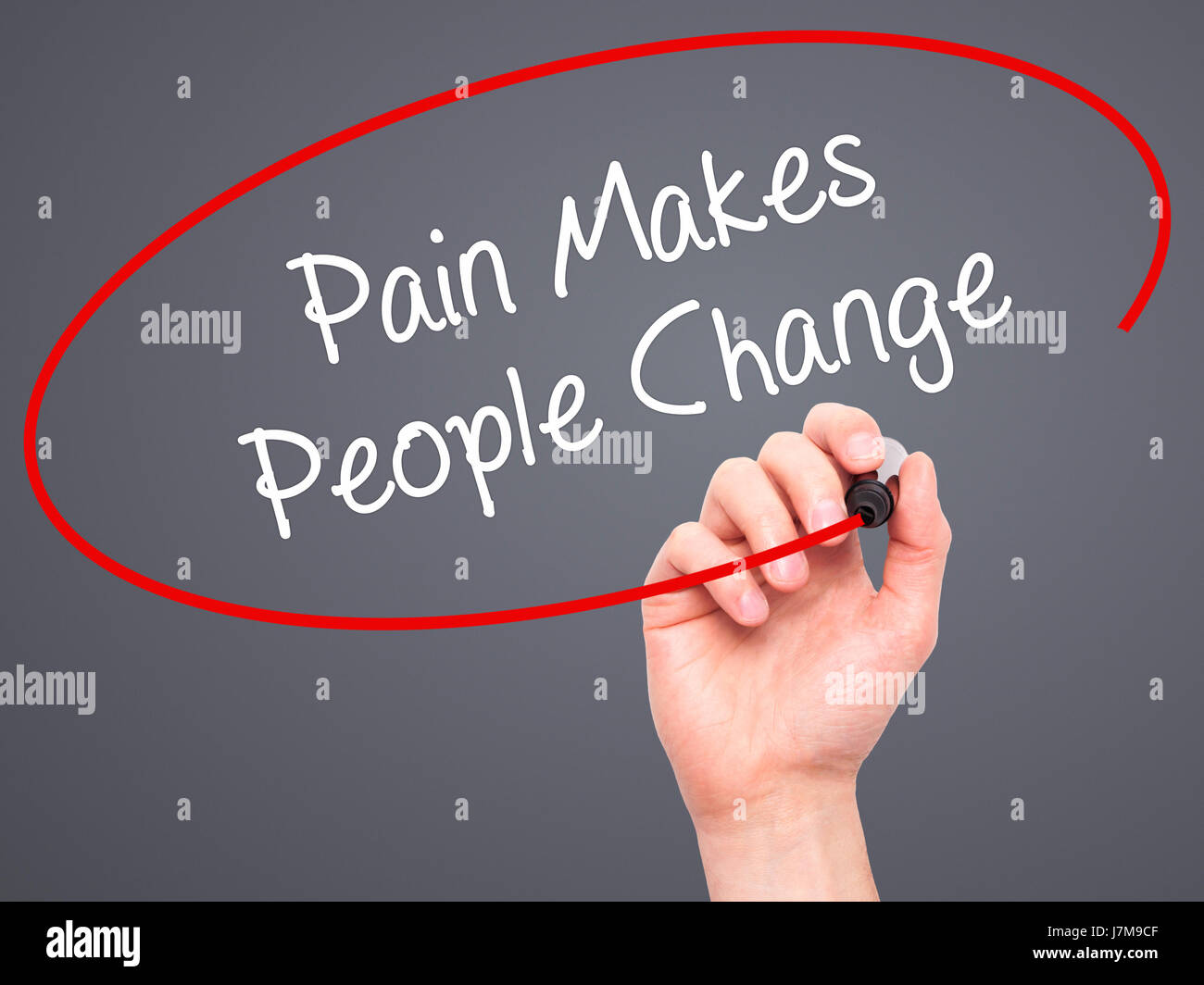 Pain makes people change writing hi-res stock photography and images ...
