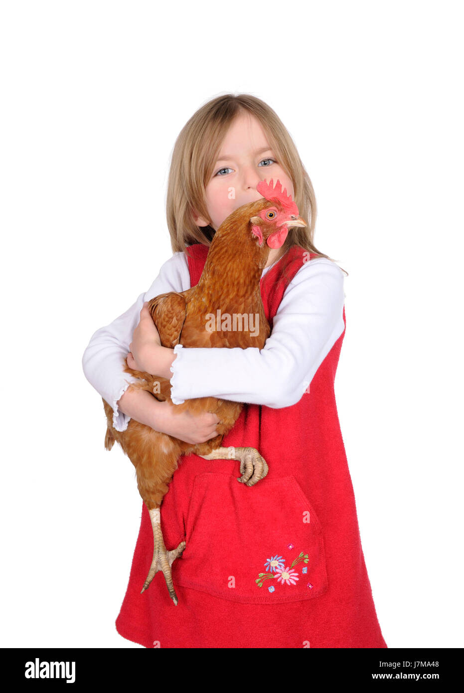 Girl hugging hen High Resolution Stock Photography and Images - Alamy