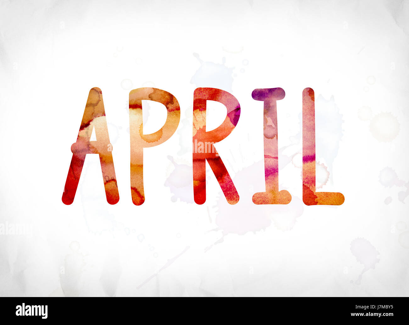 Word month concept theme painted hi-res stock photography and images ...