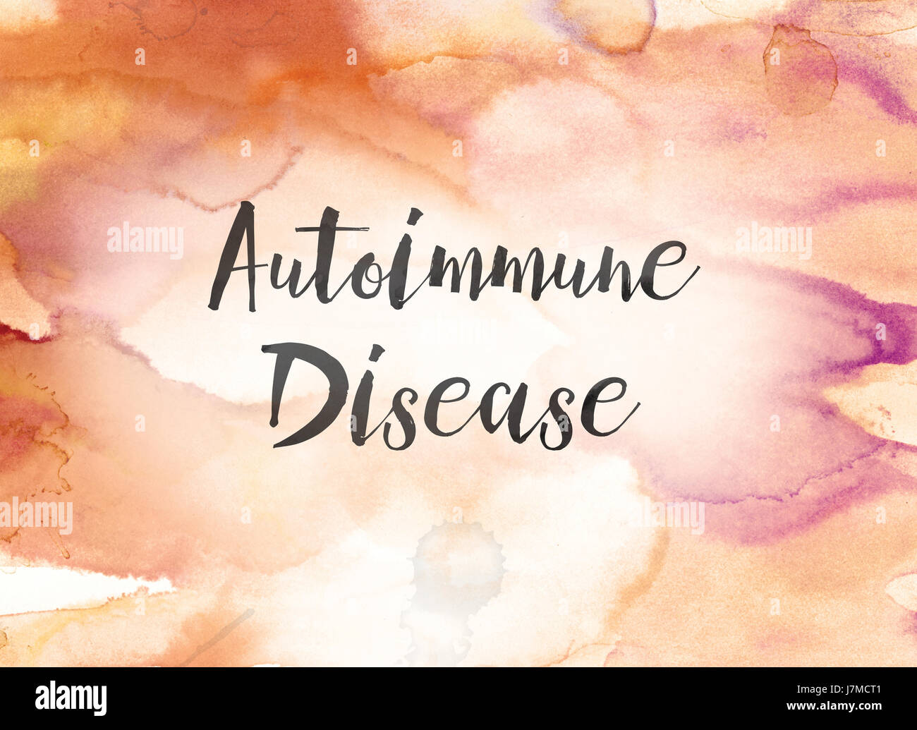The words Autoimmune Disease concept and theme written in black ink on ...
