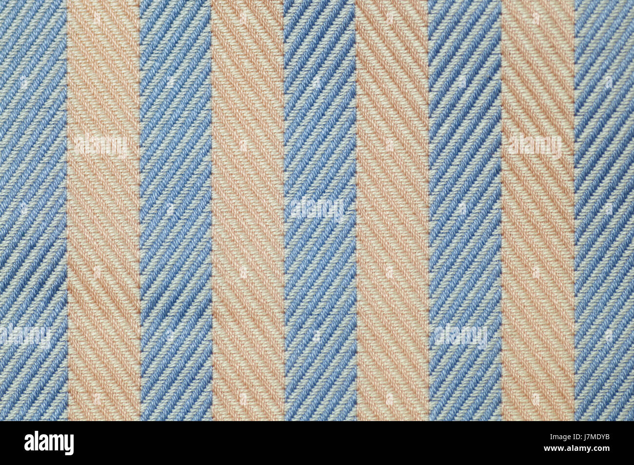 Close up seamless stripes blue and brown fabric pattern texture ...