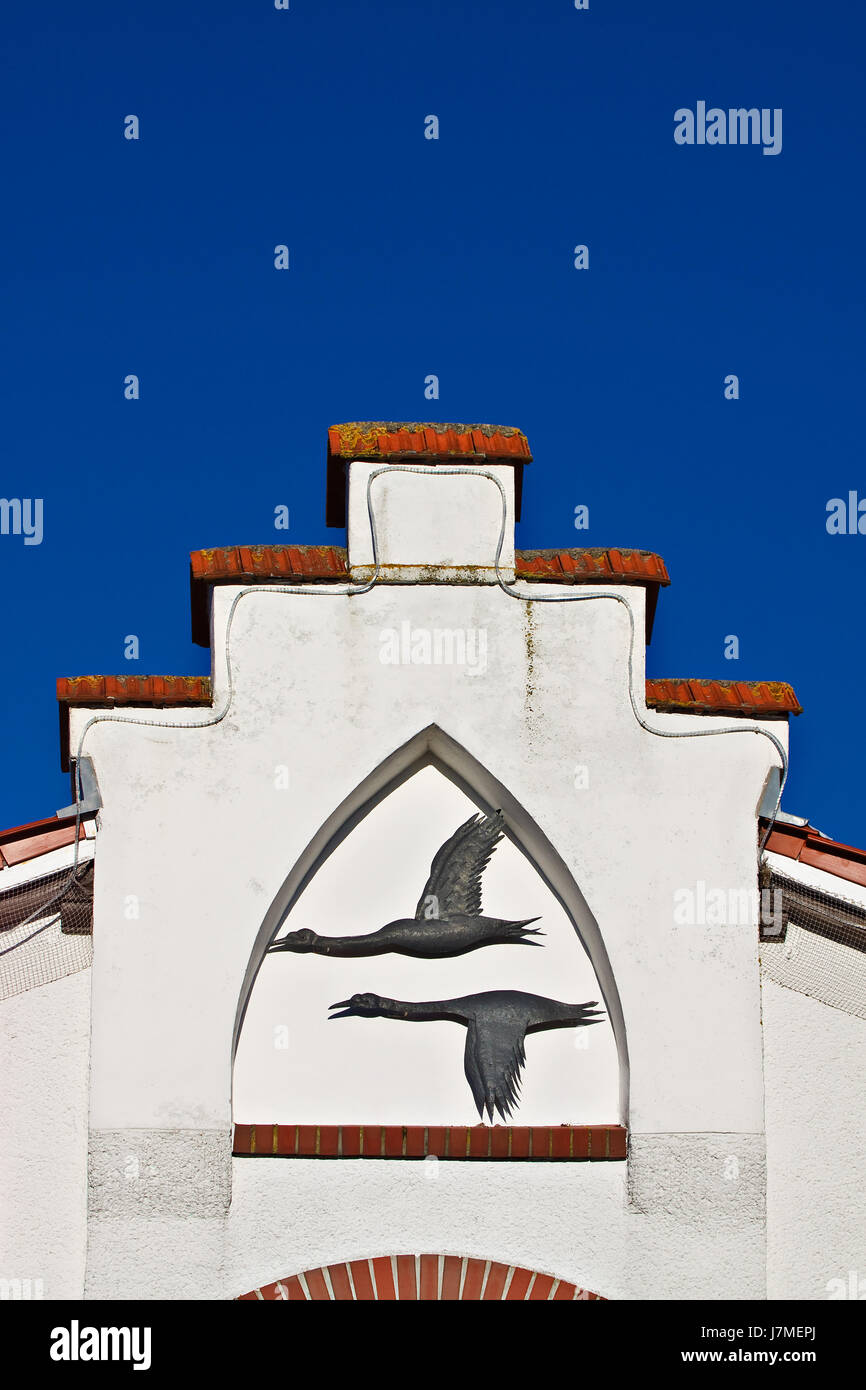 gable with coat of arms Stock Photo - Alamy