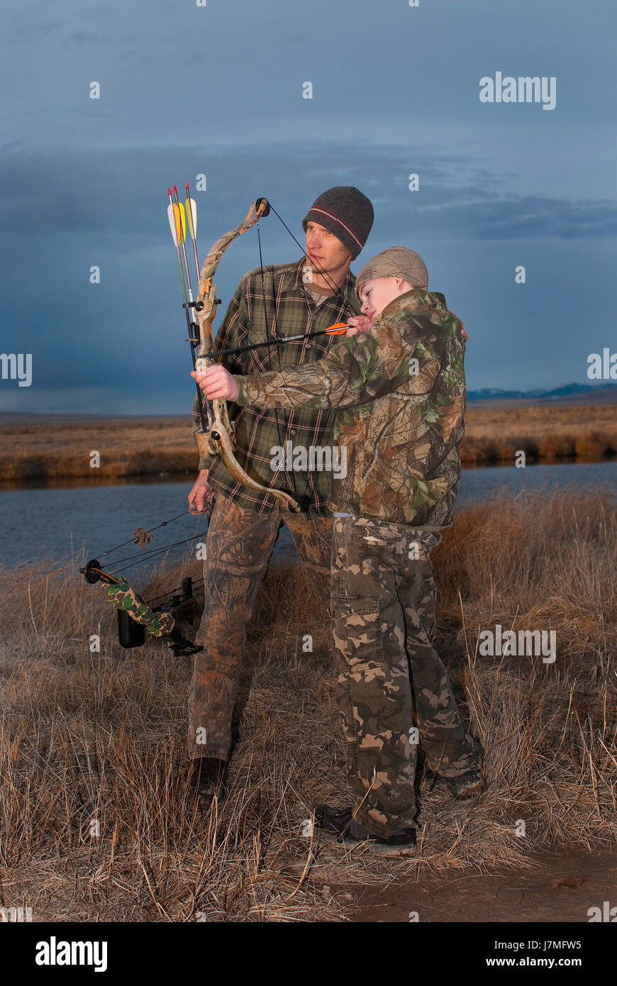 Boy learning hunt hi-res stock photography and images - Alamy