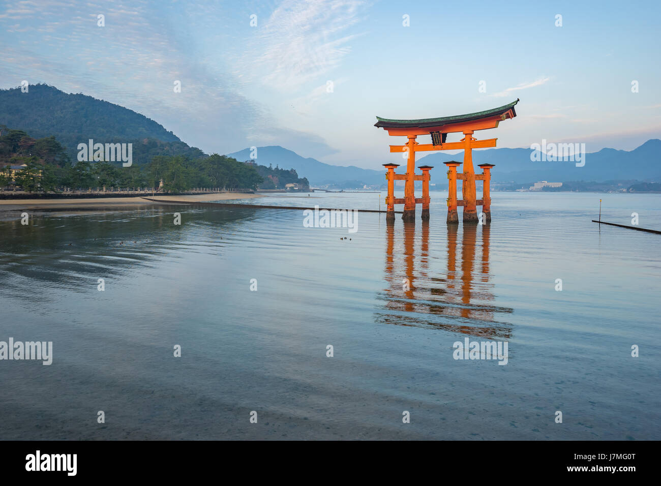 Miyajima shrine floating torii hi-res stock photography and images - Alamy