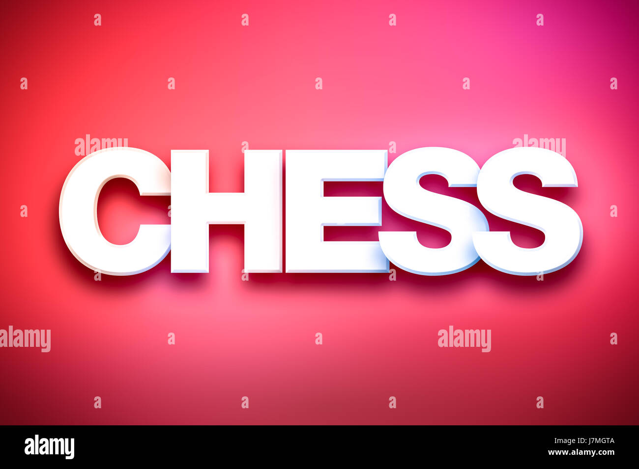 The word Chess concept written in white type on a colorful background ...