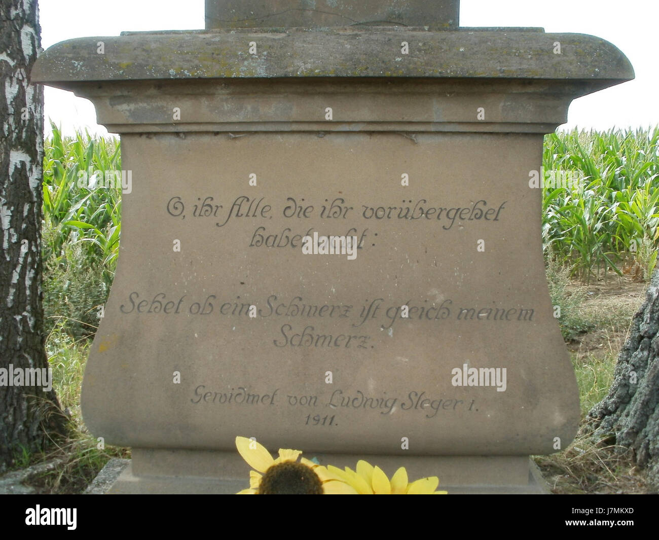 This image refers to a historical moment in St. Leon-Rot, Germany ...