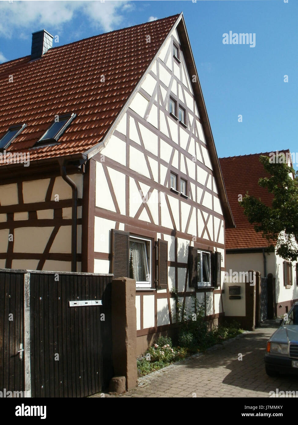 This photo shows a street scene in Reilingen, Germany, taken on August ...