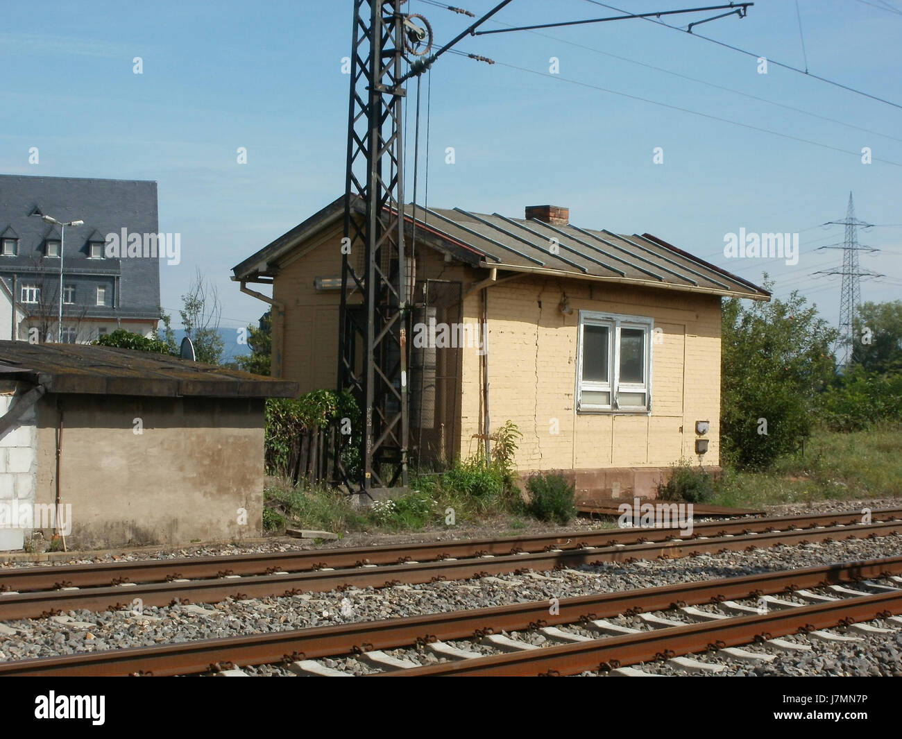 The Bahnwaerterhaus (Guardhouse) at Tompkin Barracks in Schwetzingen ...