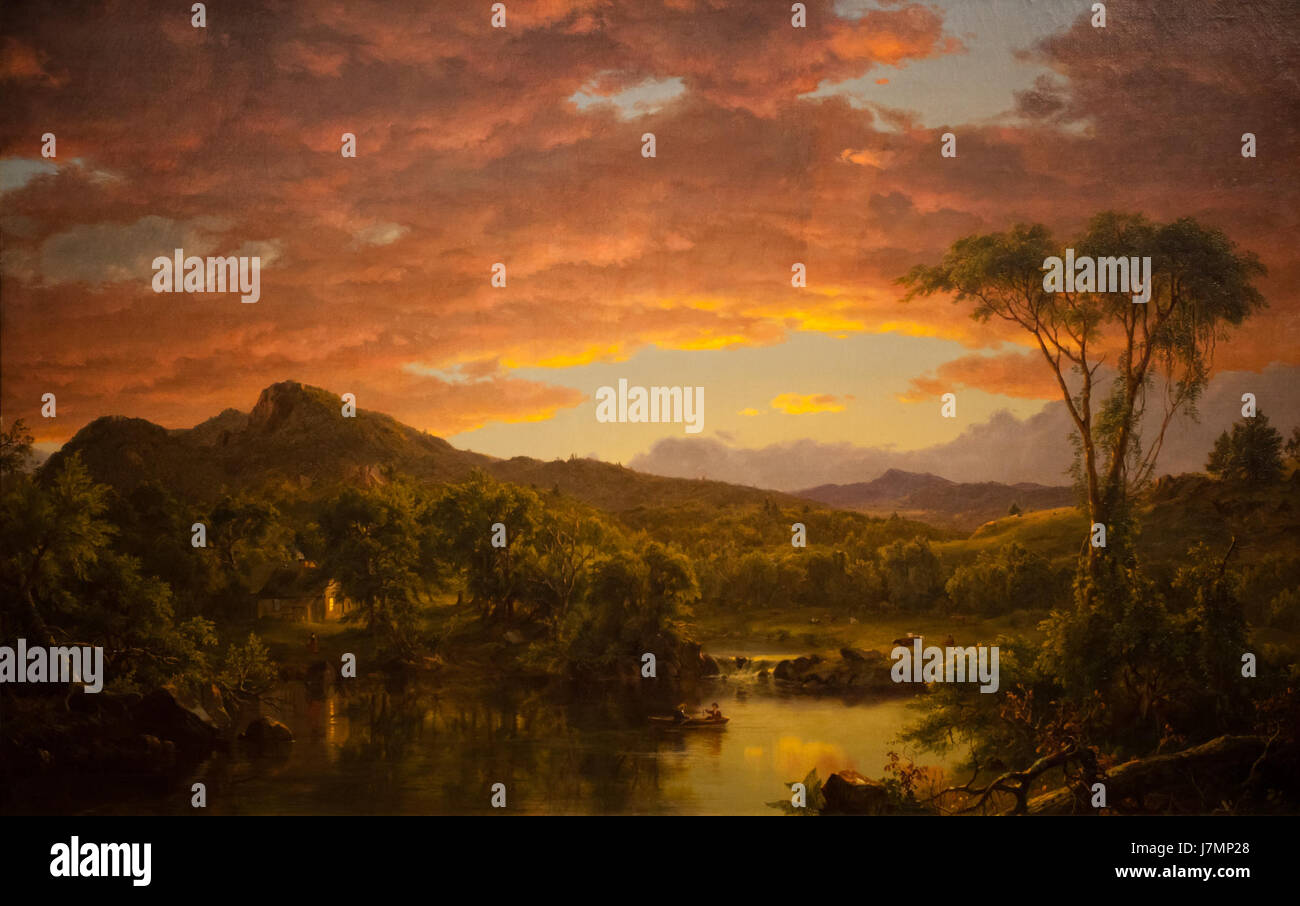 Frederic edwin church landscape hi-res stock photography and images - Alamy