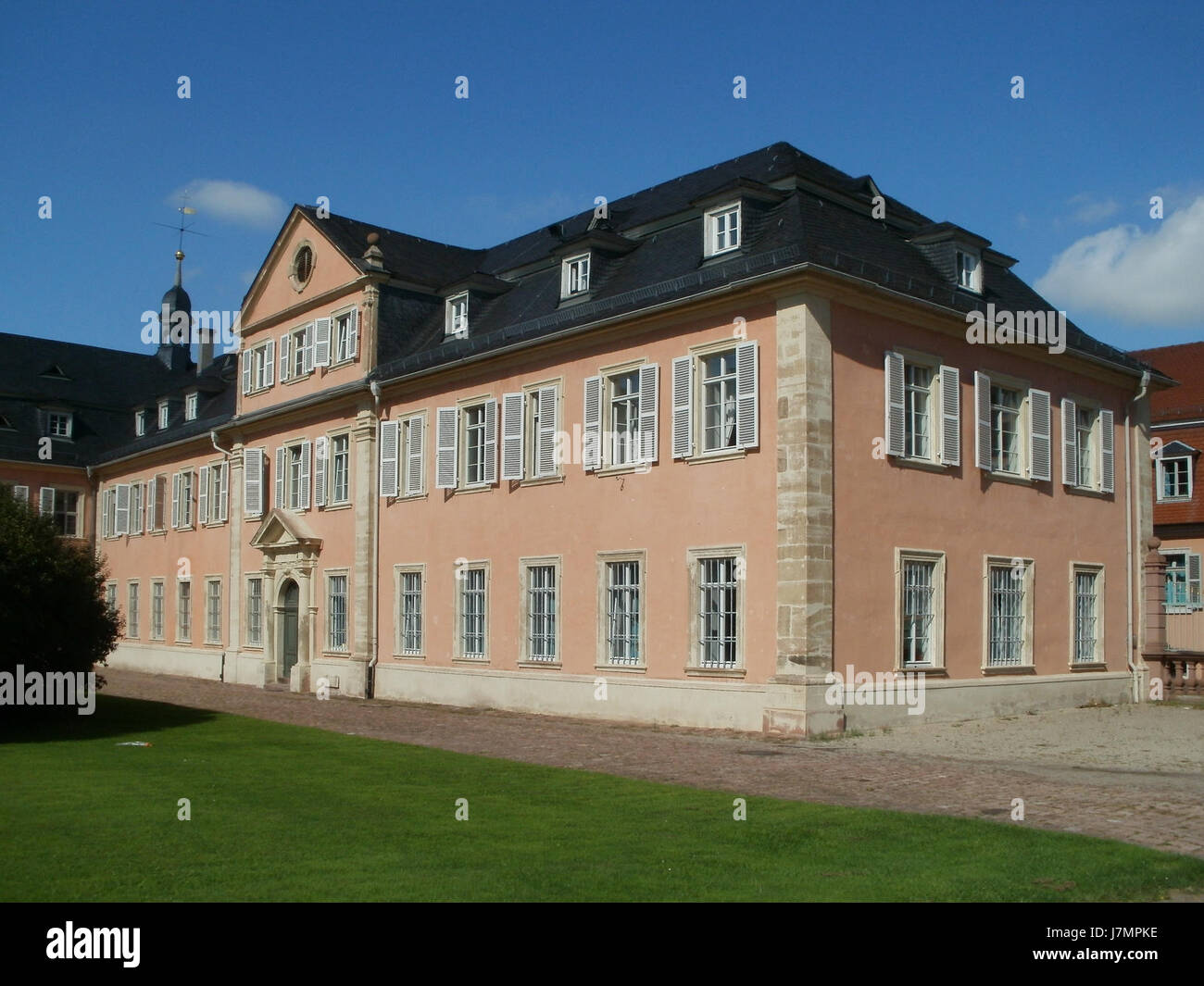 A photograph of Schloss Schwetzingen, a historic palace in Schwetzingen ...